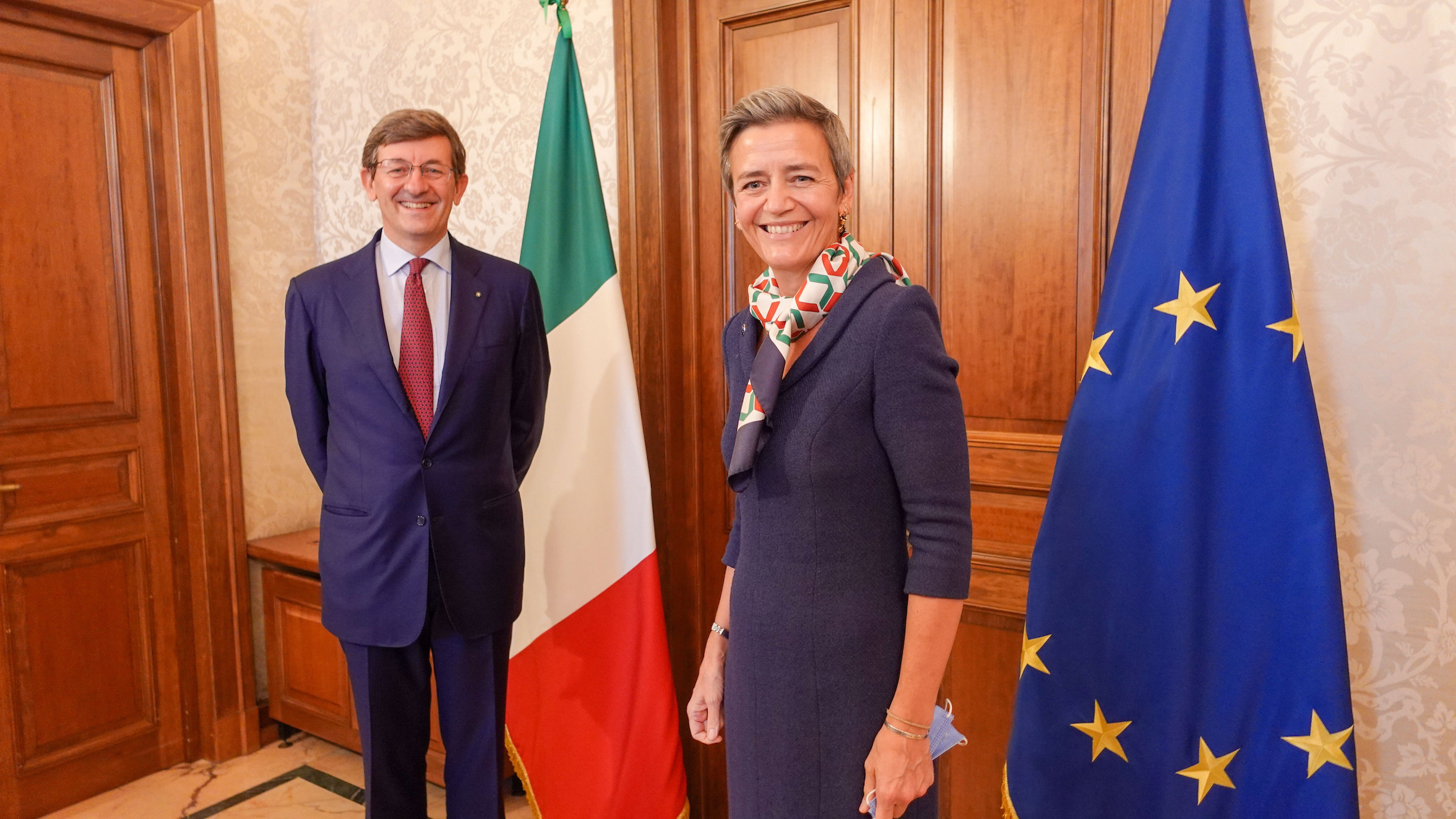 Minister Colao met with the Executive Vice-President of the European ...